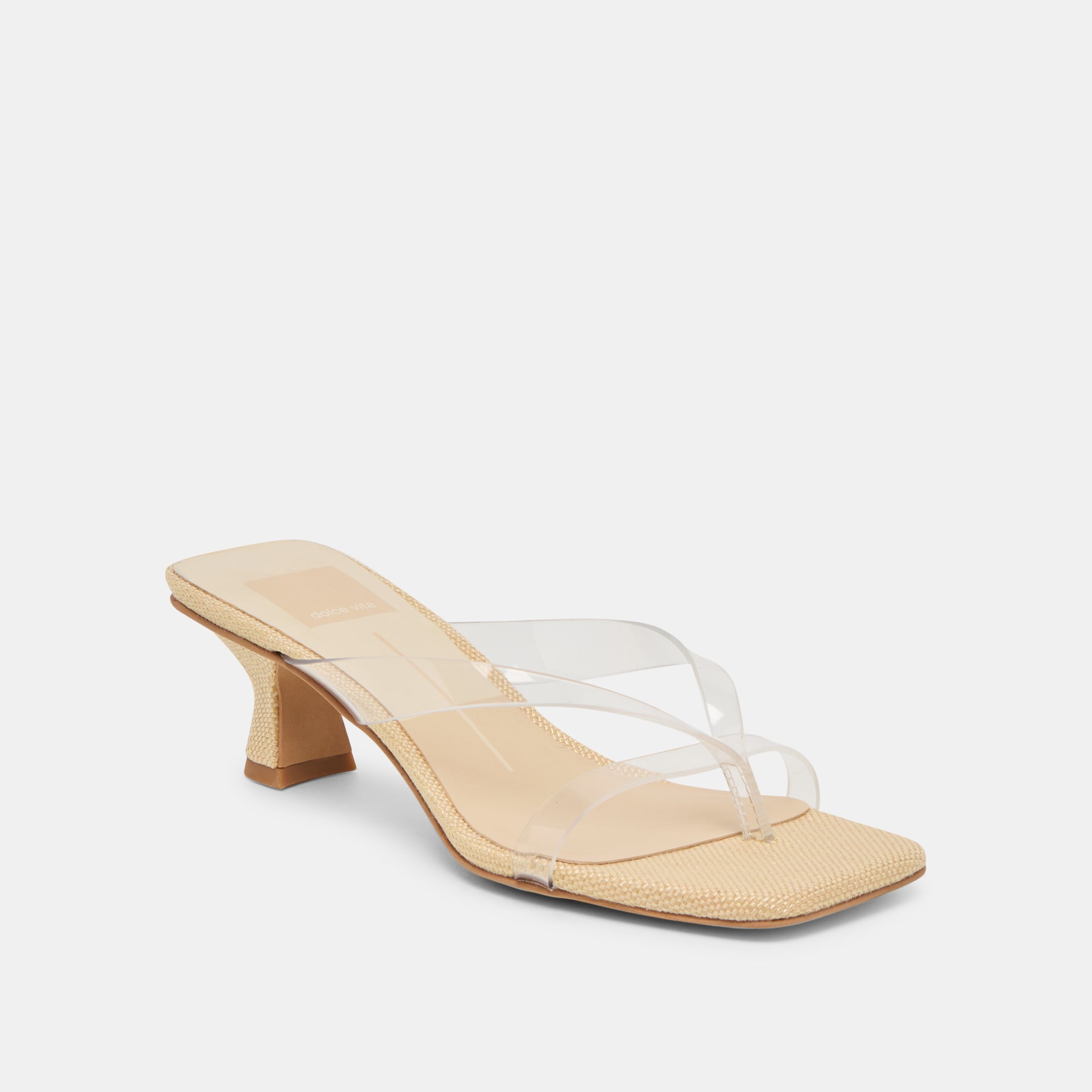 BREVEL Vinyl Crystal Jelly Kitten Heels | Women's Designer Heels ...