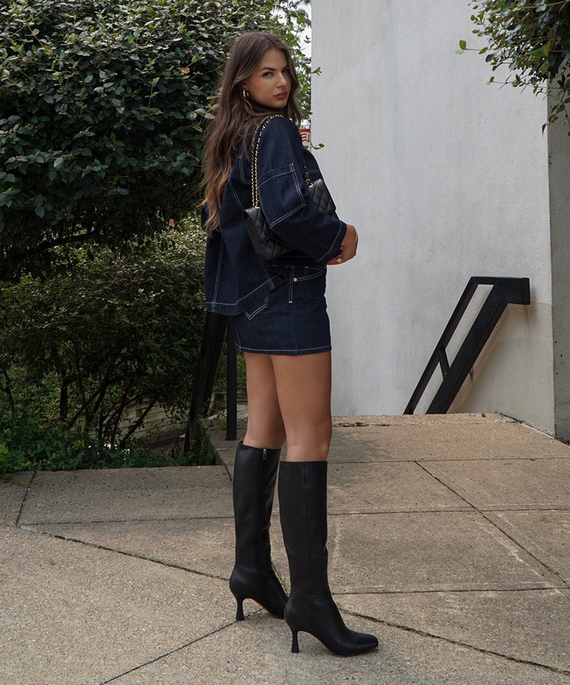 GYRA BLACK LEATHER – Dolce Vita Canada